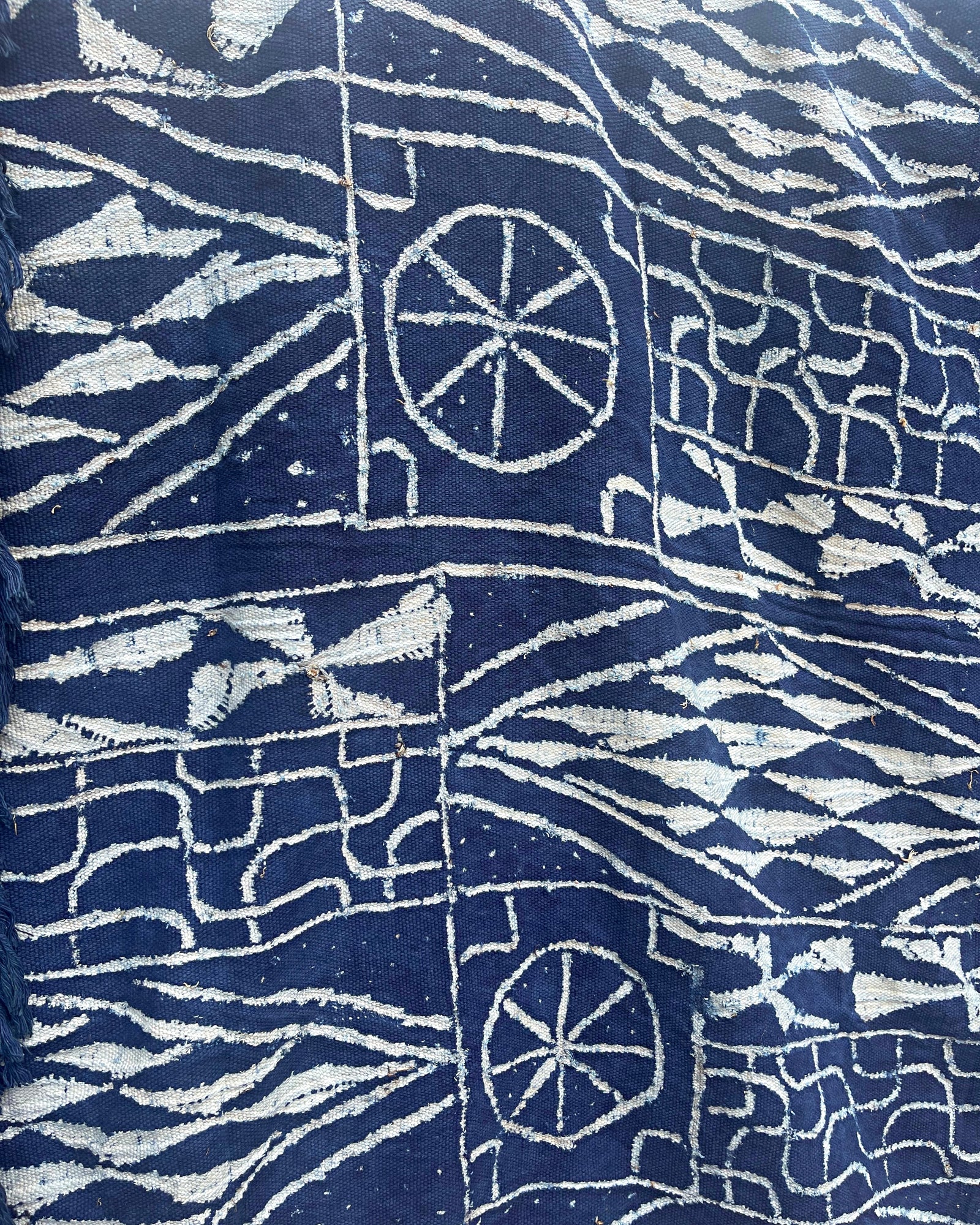 Bamileke Authentic Ndop Textile Tapestry Cloth from Cameroon | Afrilege