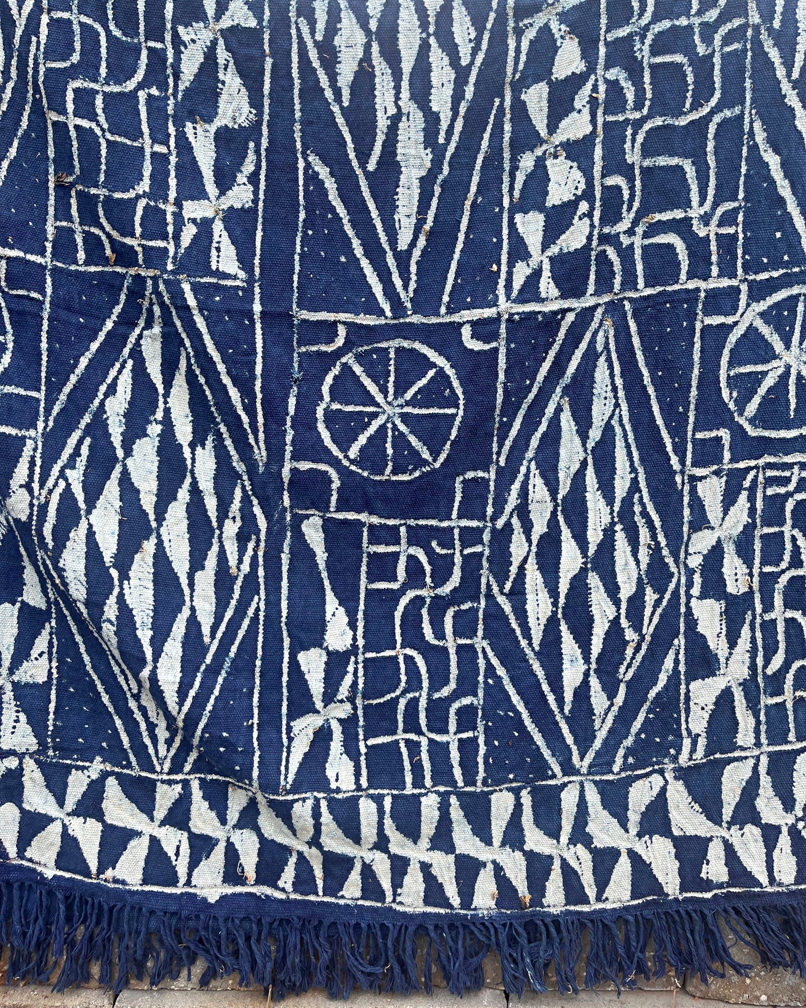 Bamileke Authentic Ndop Textile Tapestry Cloth from Cameroon | Afrilege