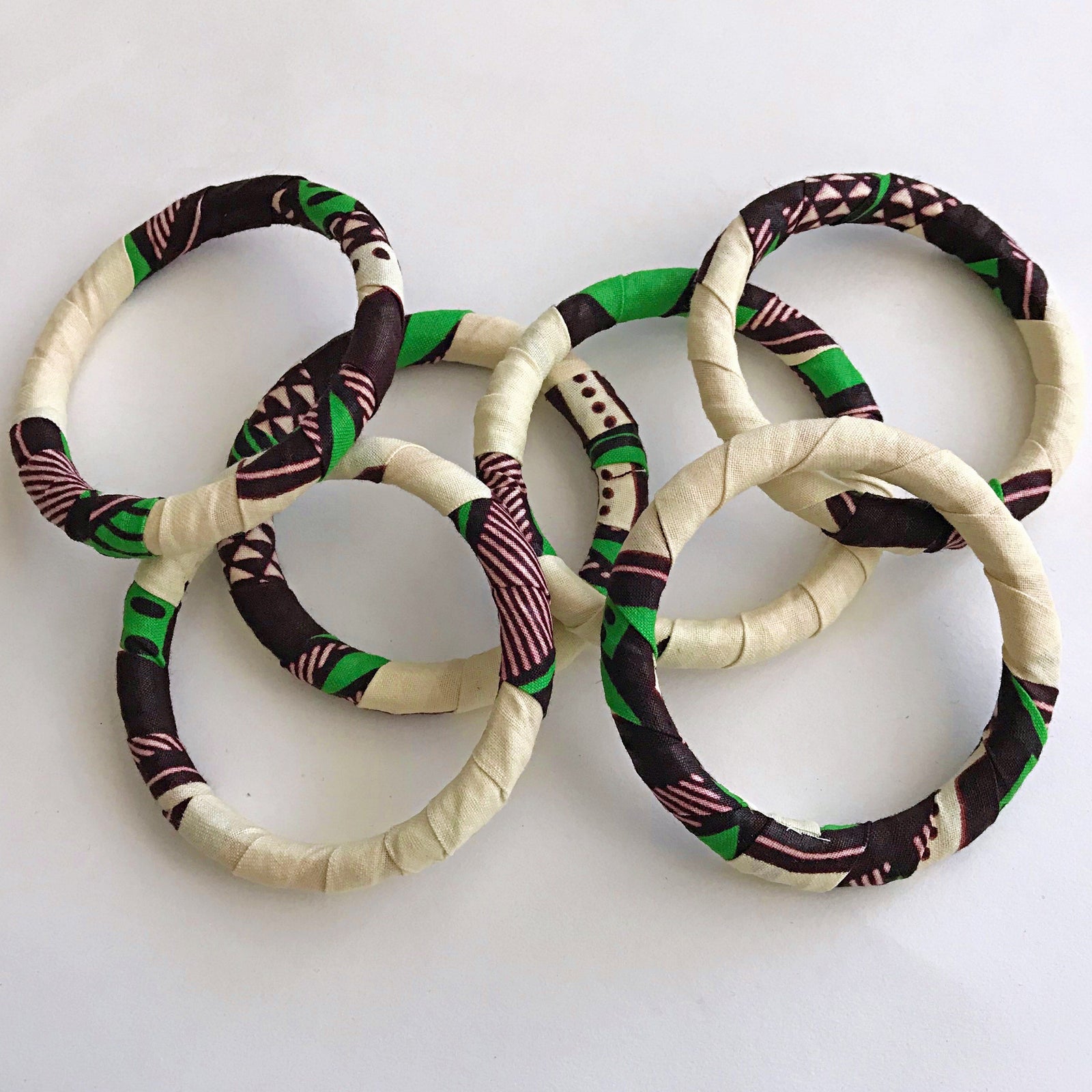 African Print Bangles Bracelets ( child size) | Afrilege
