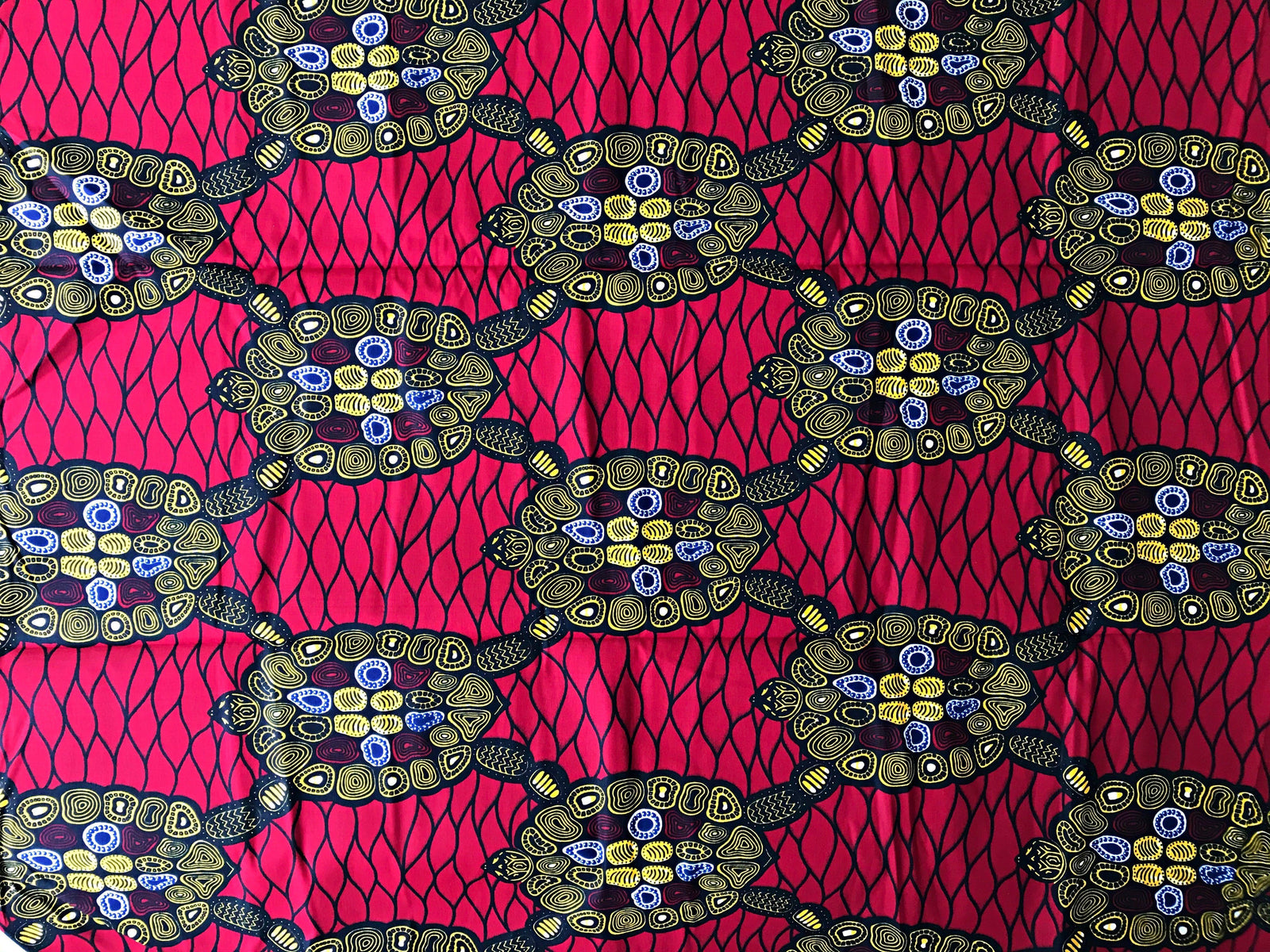 African Wax Print Ankara Fabric by The Yard - Red | Afrilege