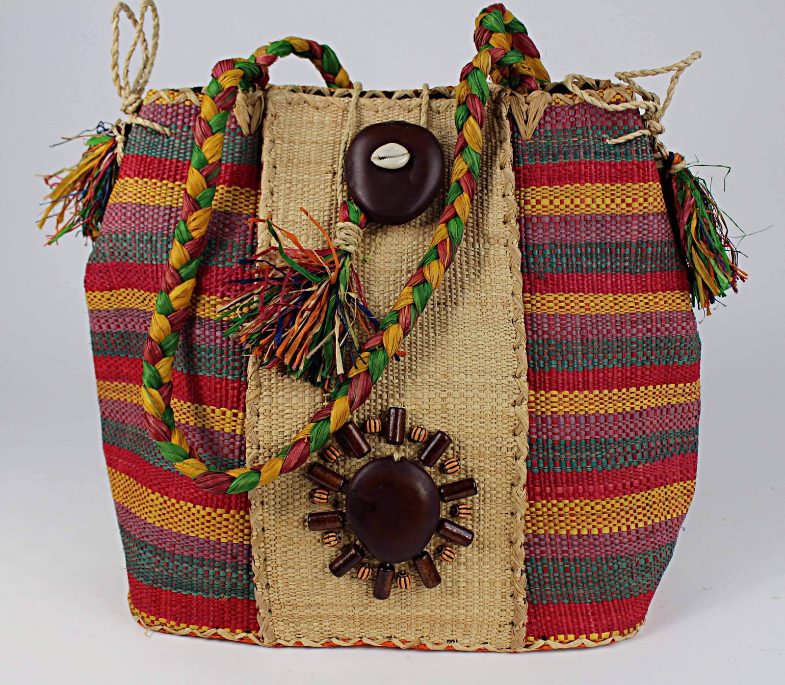 Raffia Fibers Hand Woven Shepherd African Bag | Afrilege
