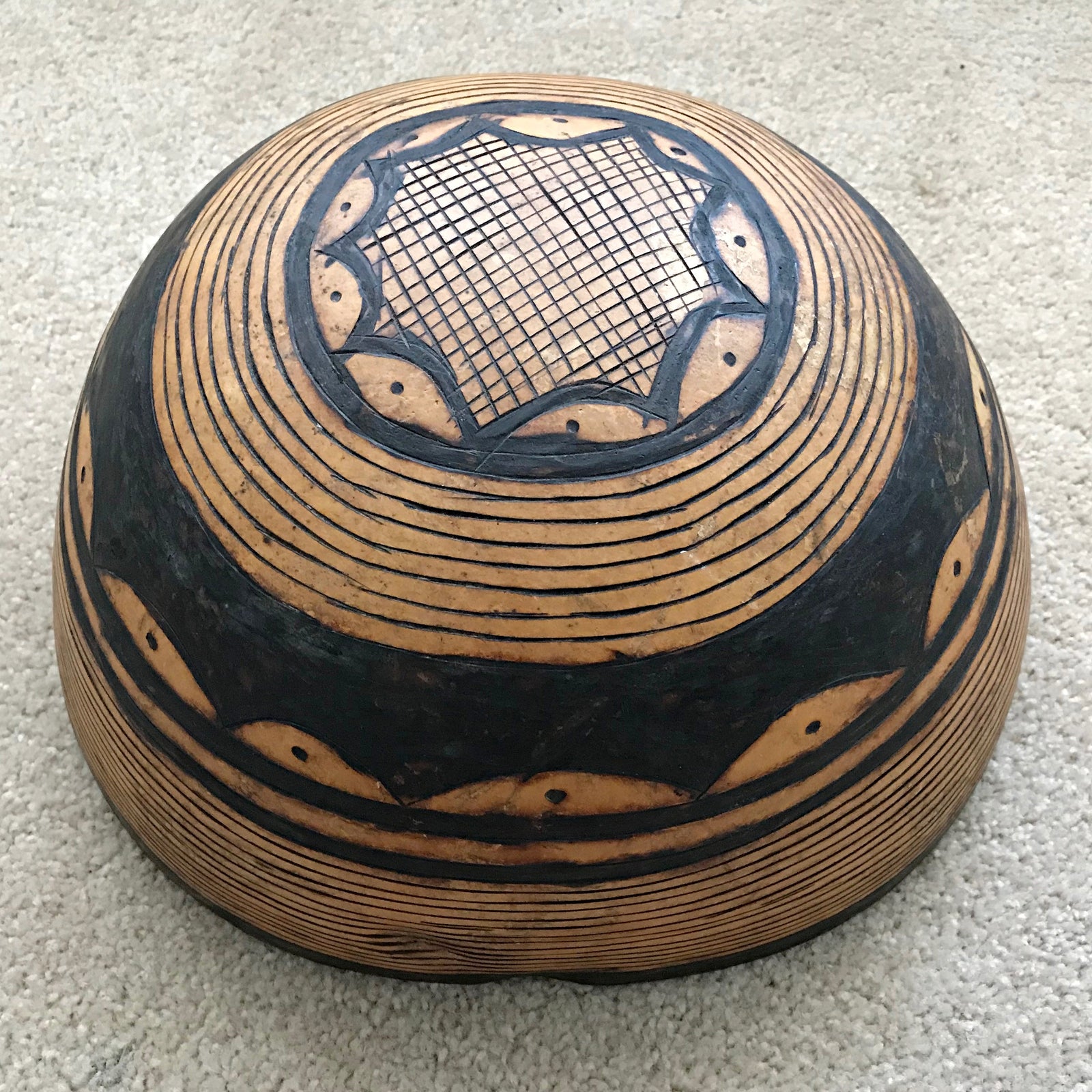 Hand-Carved African Gourd Calabash Bowl– Afrilege