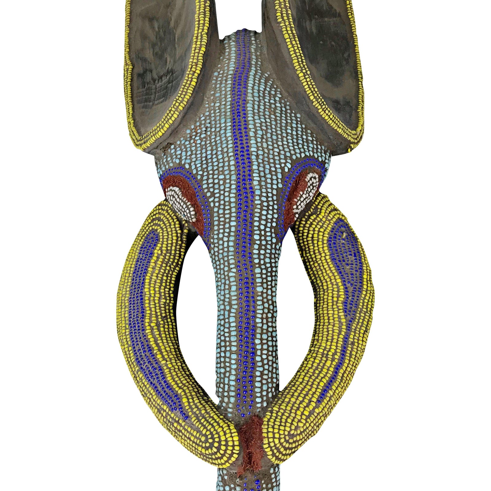 Babanki African Elephant Beads Mask - Cameroon | Afrilege