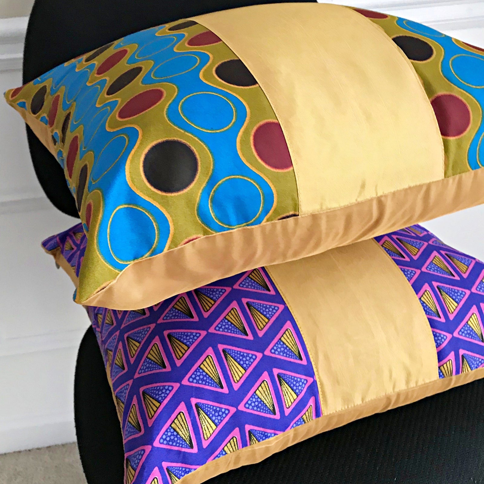 Malaika African Print Throw Pillow Covers / African Decorative Cushion ...