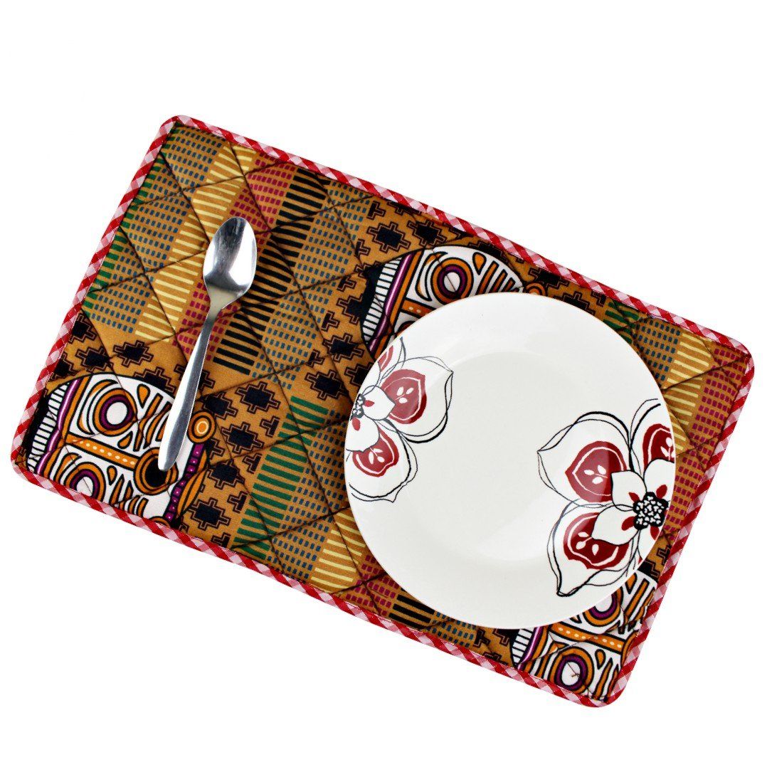 Afritude Reversible African Print Dining Placemats / Ankara Table Mats ...