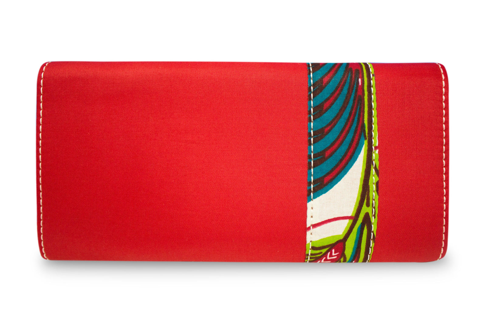 Ayana African Print Purse Wallet (Red) | Afrilege