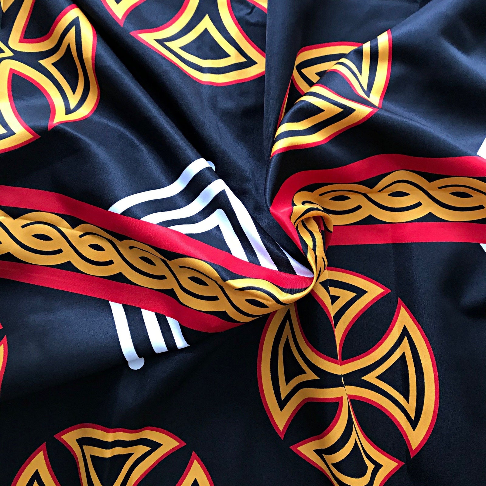 Satin Silk Toghu Bamenda African print fabric | Afrilege