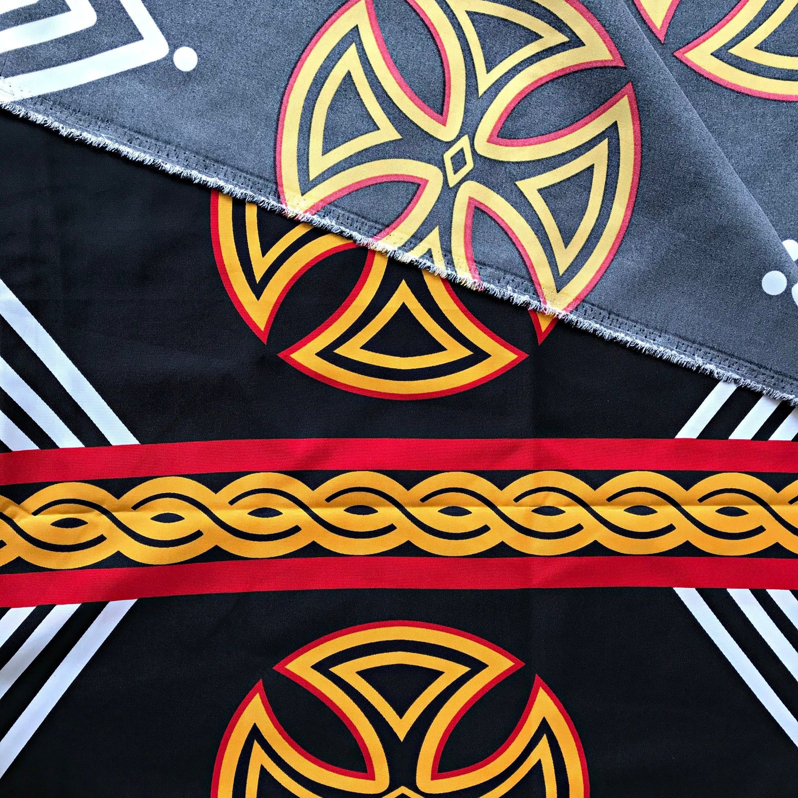 Satin Silk Toghu Bamenda African Print Fabric | Afrilege
